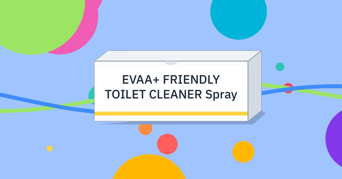 Symbolbild: Packung mit der Aufschrift EVAA+ FRIENDLY TOILET CLEANER Spray (PZN 18363602) – Verfügbarkeit und Bezug in Apotheken in Frankfurt am Main