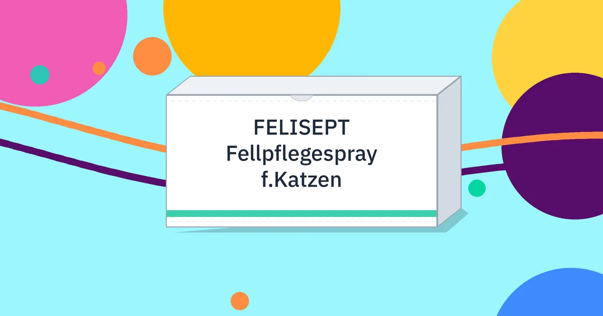Symbolbild: Packung mit der Aufschrift FELISEPT Fellpflegespray f.Katzen (PZN 18111579) – Verfügbarkeit und Bezug in Apotheken in Frankfurt am Main