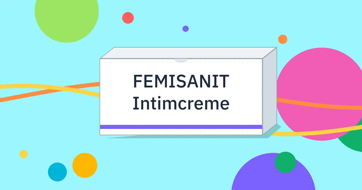 Symbolbild: Packung mit der Aufschrift FEMISANIT Intimcreme (PZN 14253207) – Verfügbarkeit und Bezug in Apotheken in Frankfurt am Main