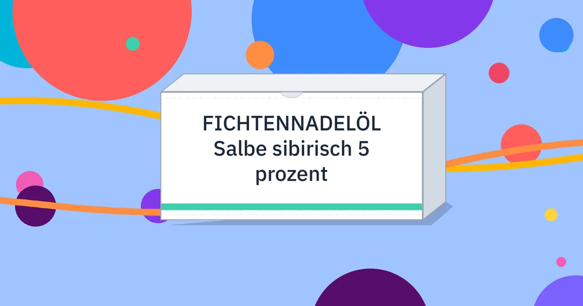 Symbolbild: Packung mit der Aufschrift FICHTENNADELÖL Salbe sibirisch 5 prozent (PZN 16761600) – Verfügbarkeit und Bezug in Apotheken in Frankfurt am Main