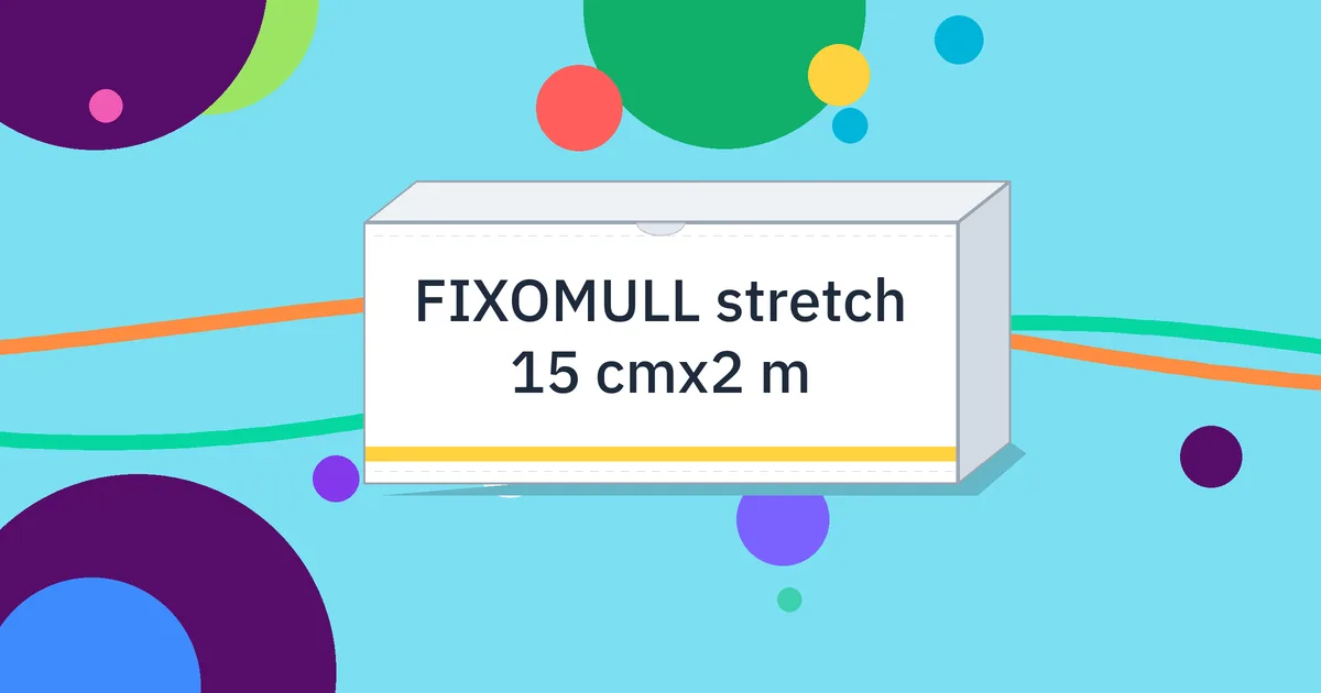 Symbolbild: Packung mit der Aufschrift FIXOMULL stretch 15 cmx2 m (PZN 18297934) – Verfügbarkeit und Bezug in Apotheken in Frankfurt am Main