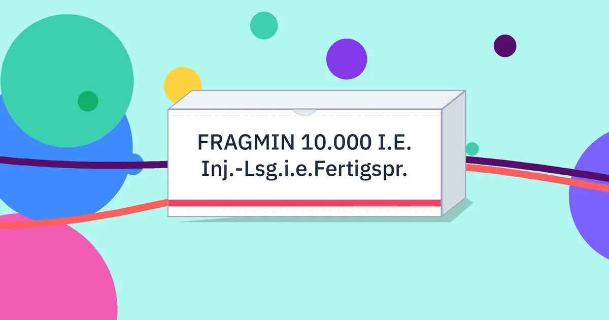 Symbolbild: Packung mit der Aufschrift FRAGMIN 10.000 I.E. Inj.-Lsg.i.e.Fertigspr. (PZN 09723102) – Verfügbarkeit und Bezug in Apotheken in Frankfurt am Main