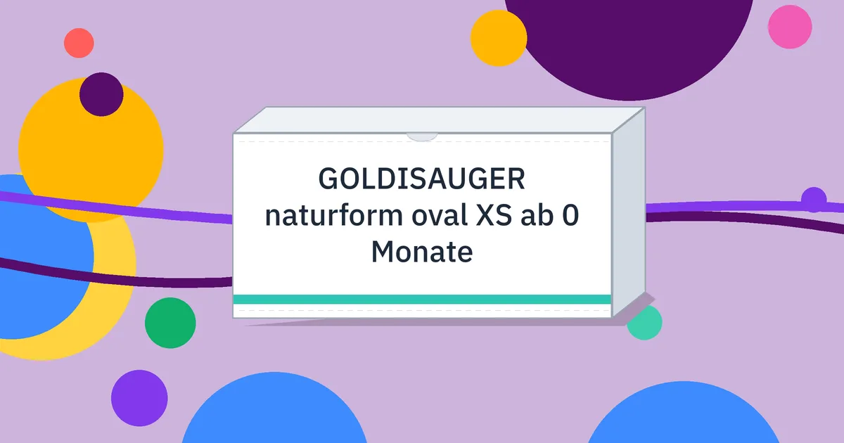 Symbolbild: Packung mit der Aufschrift GOLDISAUGER naturform oval XS ab 0 Monate (PZN 11335985) – Verfügbarkeit und Bezug in Apotheken in Frankfurt am Main