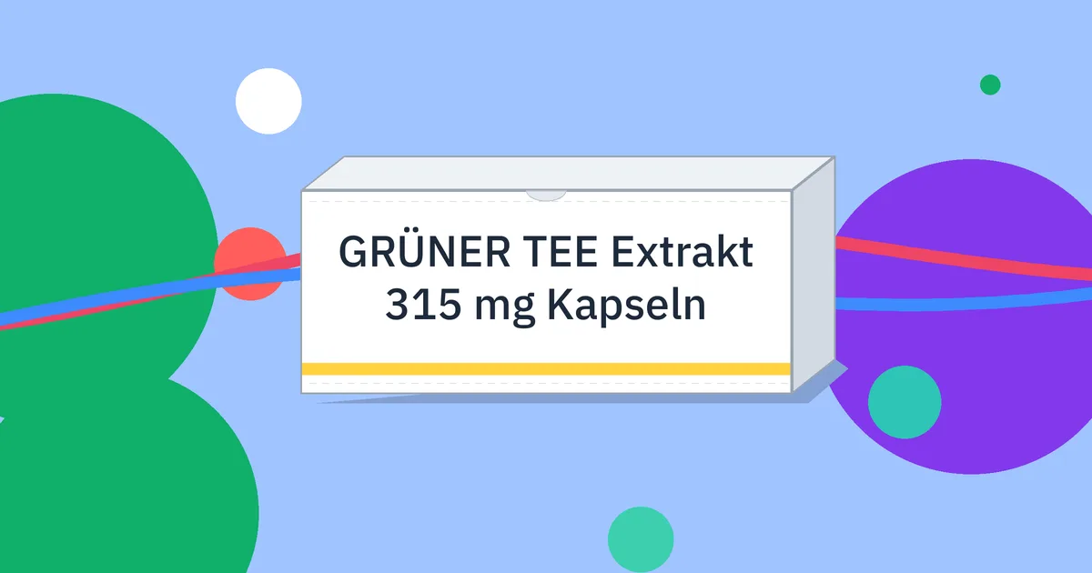 Symbolbild: Packung mit der Aufschrift GRÜNER TEE Extrakt 315 mg Kapseln (PZN 09190290) – Verfügbarkeit und Bezug in Apotheken in Frankfurt am Main