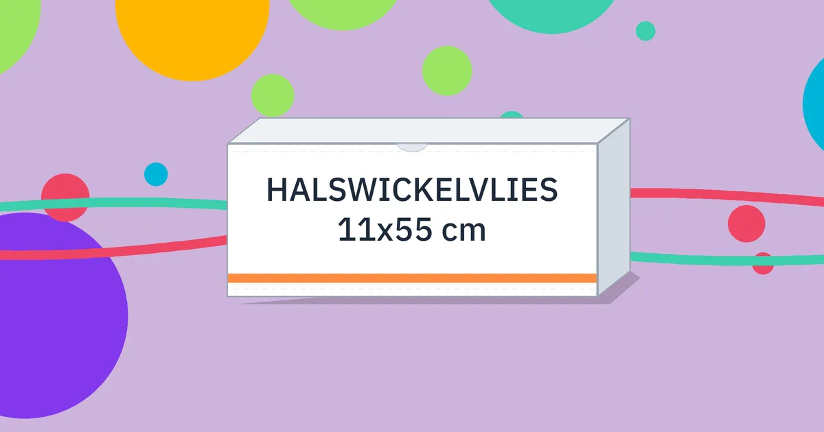Symbolbild: Packung mit der Aufschrift HALSWICKELVLIES 11x55 cm (PZN 19272020) – Verfügbarkeit und Bezug in Apotheken in Frankfurt am Main