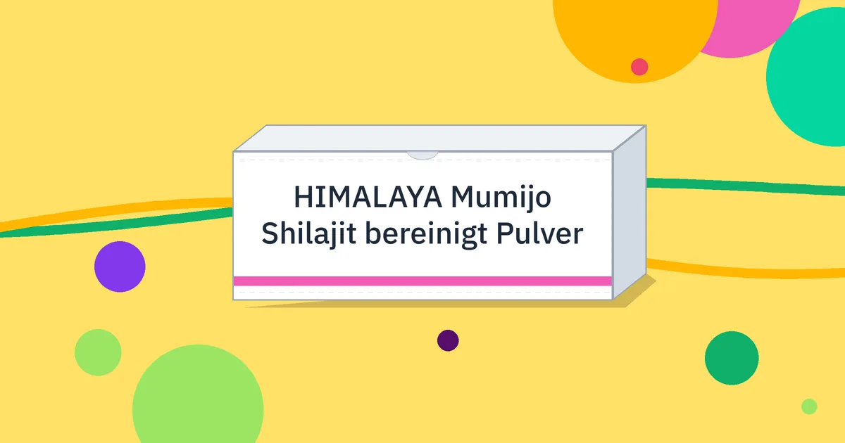 Symbolbild: Packung mit der Aufschrift HIMALAYA Mumijo Shilajit bereinigt Pulver (PZN 17189355) – Verfügbarkeit und Bezug in Apotheken in Frankfurt am Main