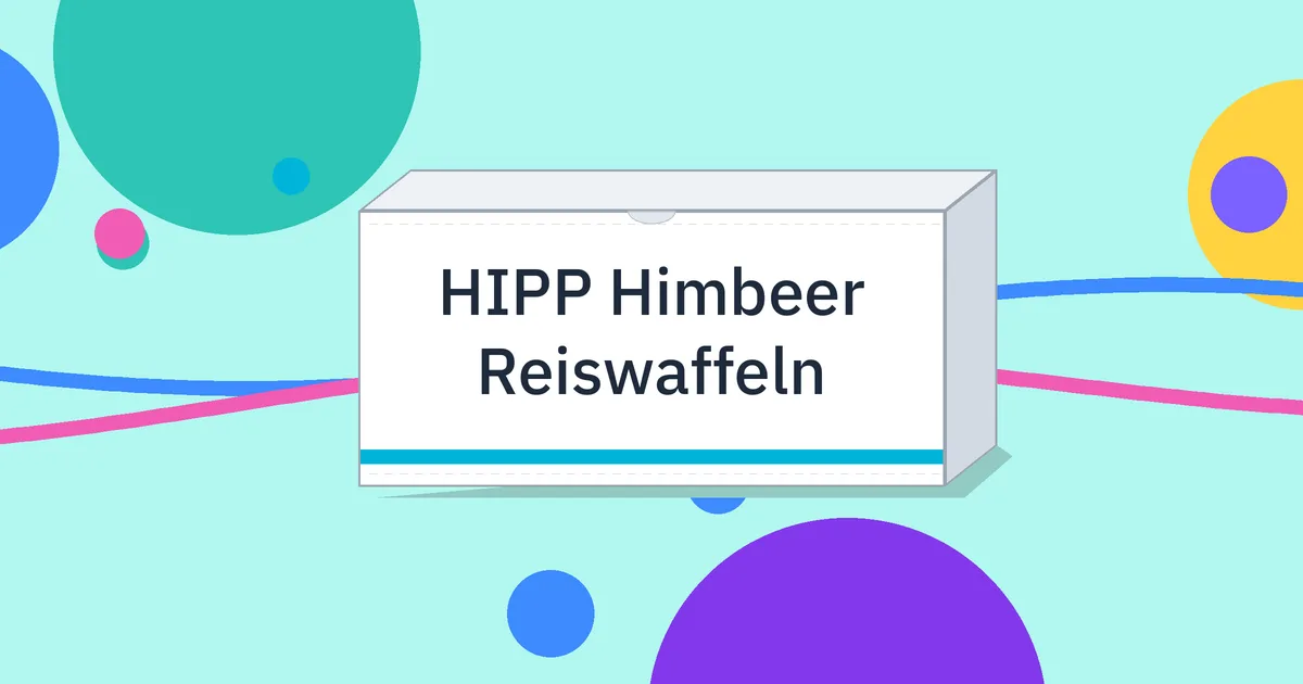Symbolbild: Packung mit der Aufschrift HIPP Himbeer Reiswaffeln (PZN 11597998) – Verfügbarkeit und Bezug in Apotheken in Frankfurt am Main