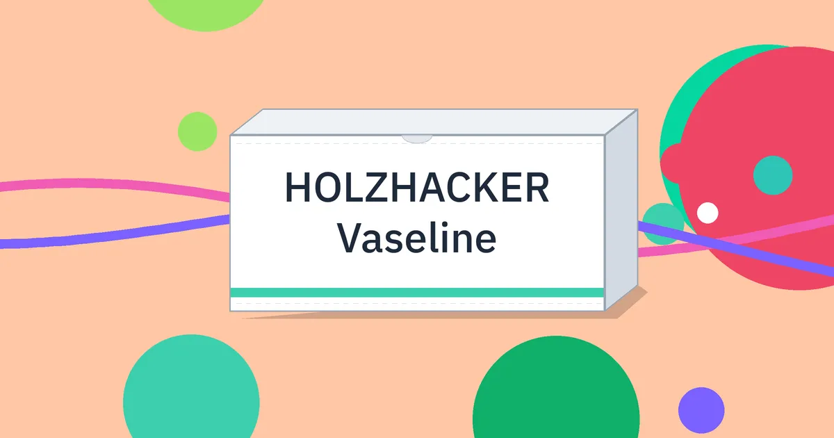 Symbolbild: Packung mit der Aufschrift HOLZHACKER Vaseline (PZN 20893193) – Verfügbarkeit und Bezug in Apotheken in Frankfurt am Main