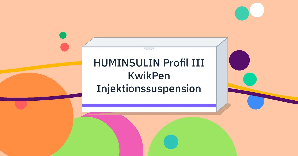 Symbolbild: Packung mit der Aufschrift HUMINSULIN Profil III KwikPen Injektionssuspension (PZN 06922137) – Verfügbarkeit und Bezug in Apotheken in Frankfurt am Main