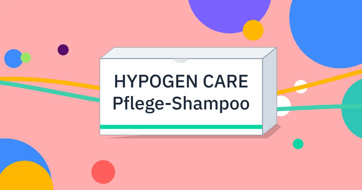 Symbolbild: Packung mit der Aufschrift HYPOGEN CARE Pflege-Shampoo (PZN 18254793) – Verfügbarkeit und Bezug in Apotheken in Frankfurt am Main
