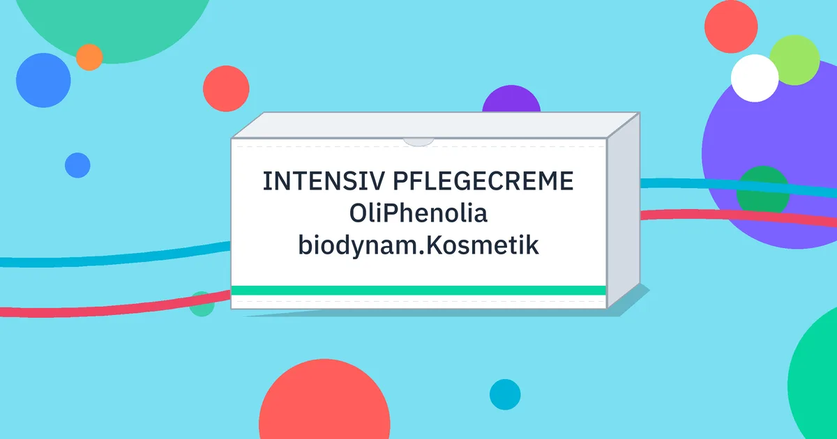 Symbolbild: Packung mit der Aufschrift INTENSIV PFLEGECREME OliPhenolia biodynam.Kosmetik (PZN 16506517) – Verfügbarkeit und Bezug in Apotheken in Frankfurt am Main