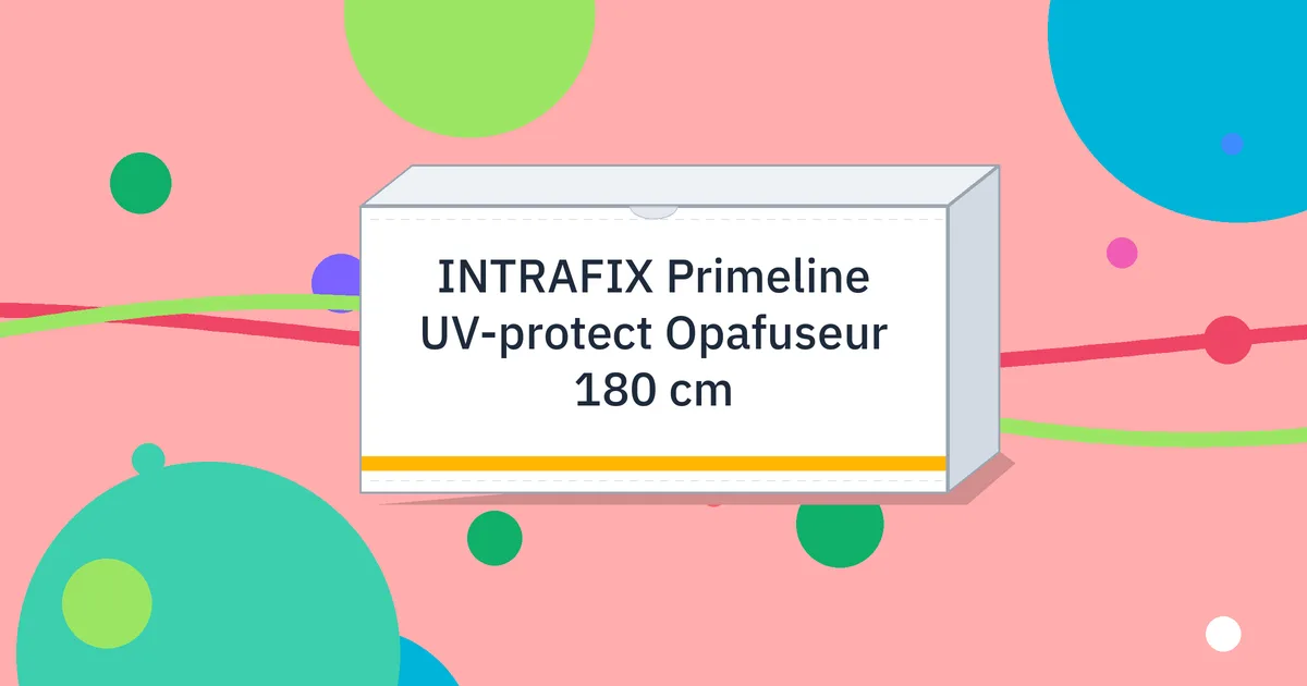 Symbolbild: Packung mit der Aufschrift INTRAFIX Primeline UV-protect Opafuseur 180 cm (PZN 10788963) – Verfügbarkeit und Bezug in Apotheken in Frankfurt am Main