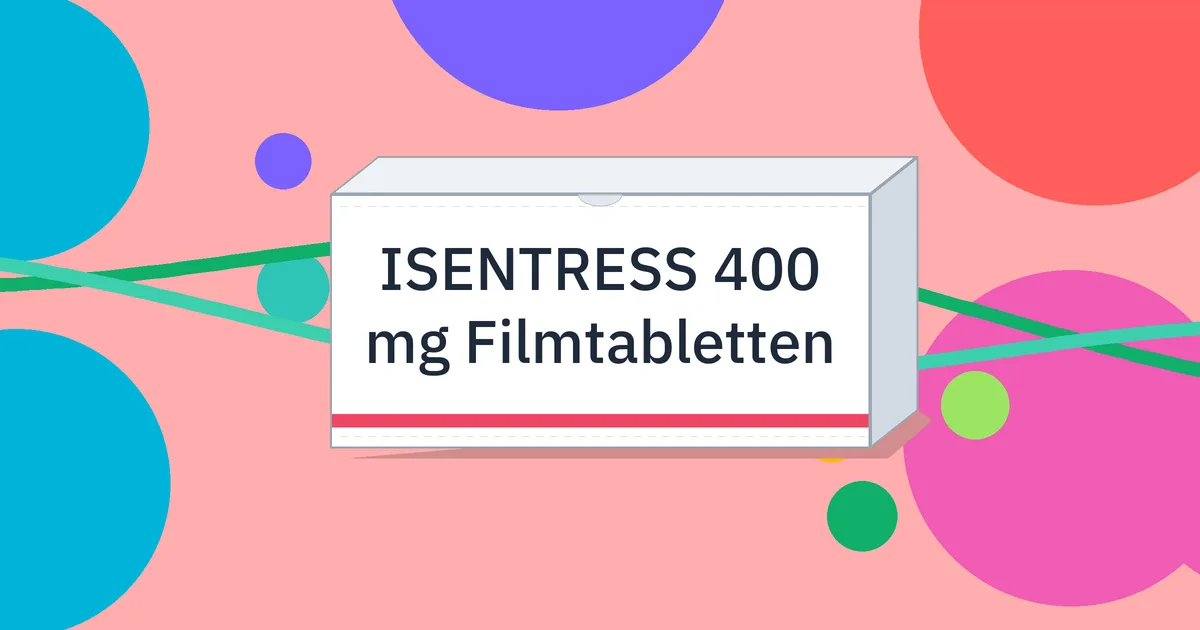 Symbolbild: Packung mit der Aufschrift ISENTRESS 400 mg Filmtabletten (PZN 19197270) – Verfügbarkeit und Bezug in Apotheken in Frankfurt am Main
