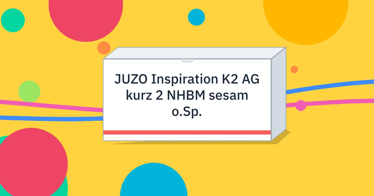 Symbolbild: Packung mit der Aufschrift JUZO Inspiration K2 AG kurz 2 NHBM sesam o.Sp. (PZN 14948027) – Verfügbarkeit und Bezug in Apotheken in Frankfurt am Main