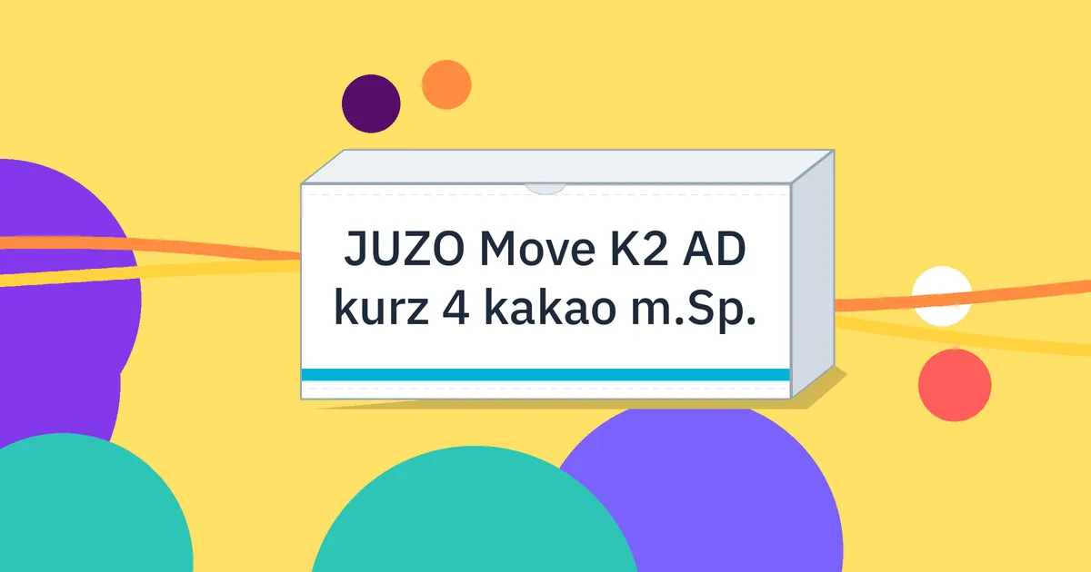 Symbolbild: Packung mit der Aufschrift JUZO Move K2 AD kurz 4 kakao m.Sp. (PZN 18540317) – Verfügbarkeit und Bezug in Apotheken in Frankfurt am Main