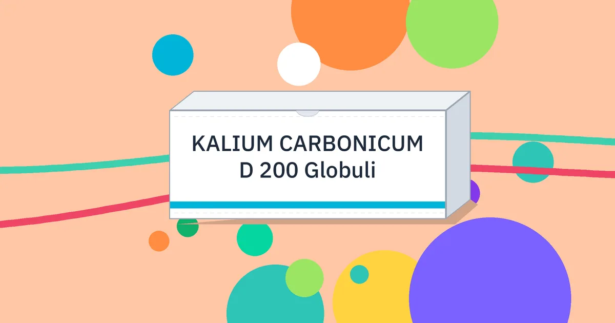 Symbolbild: Packung mit der Aufschrift KALIUM CARBONICUM D 200 Globuli (PZN 04222789) – Verfügbarkeit und Bezug in Apotheken in Frankfurt am Main