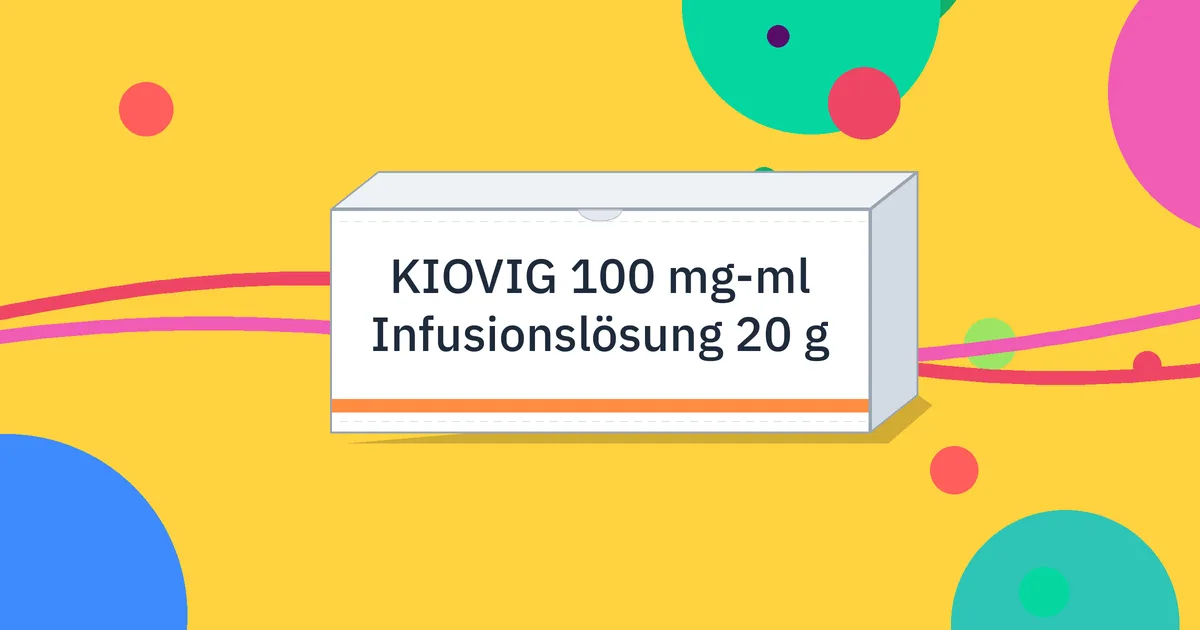 Symbolbild: Packung mit der Aufschrift KIOVIG 100 mg-ml Infusionslösung 20 g (PZN 04668858) – Verfügbarkeit und Bezug in Apotheken in Frankfurt am Main