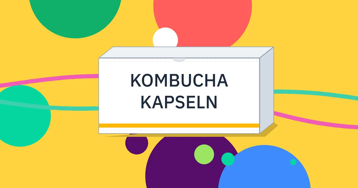 Symbolbild: Packung mit der Aufschrift KOMBUCHA KAPSELN (PZN 01024801) – Verfügbarkeit und Bezug in Apotheken in Frankfurt am Main