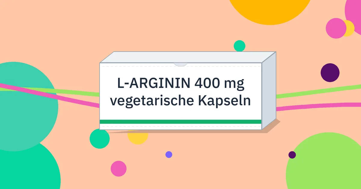 Symbolbild: Packung mit der Aufschrift L-ARGININ 400 mg vegetarische Kapseln (PZN 09630889) – Verfügbarkeit und Bezug in Apotheken in Frankfurt am Main