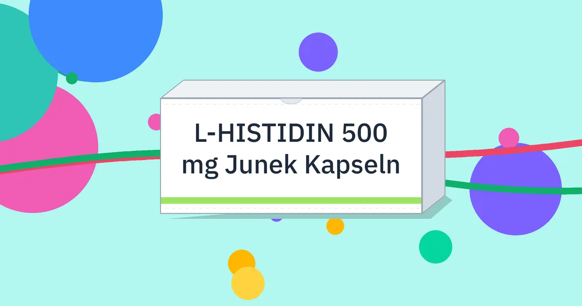 Symbolbild: Packung mit der Aufschrift L-HISTIDIN 500 mg Junek Kapseln (PZN 00133451) – Verfügbarkeit und Bezug in Apotheken in Frankfurt am Main