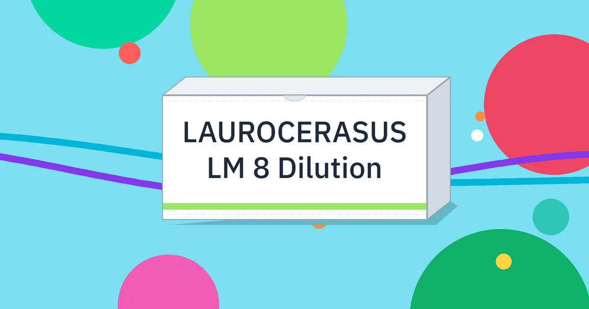 Symbolbild: Packung mit der Aufschrift LAUROCERASUS LM 8 Dilution (PZN 13523998) – Verfügbarkeit und Bezug in Apotheken in Frankfurt am Main