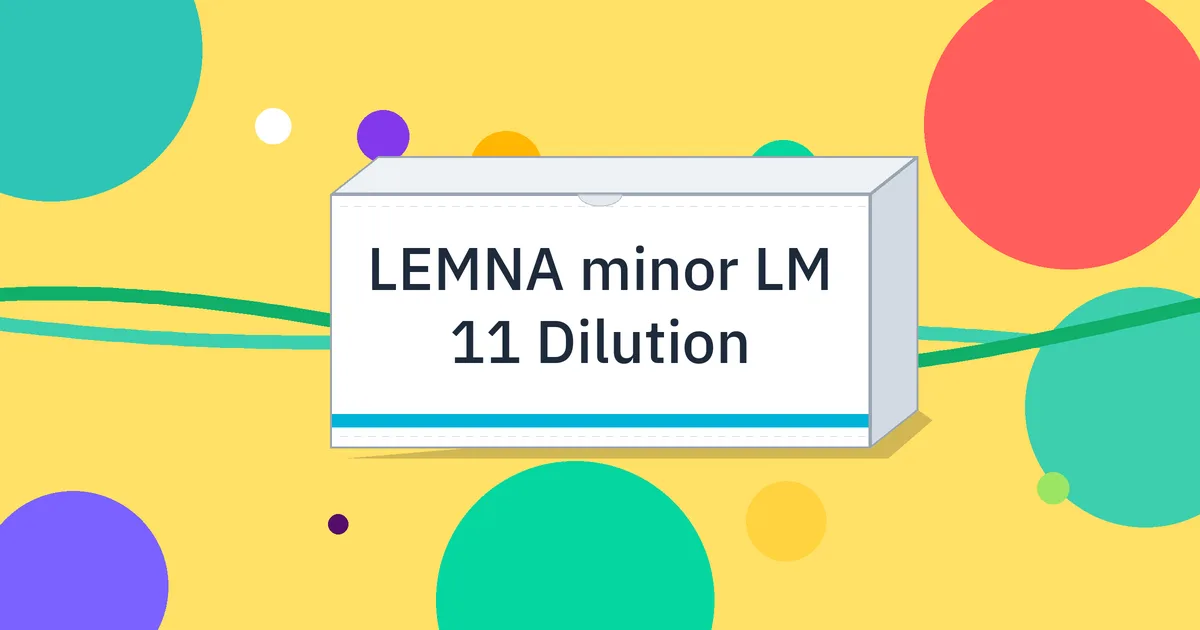 Symbolbild: Packung mit der Aufschrift LEMNA minor LM 11 Dilution (PZN 13524957) – Verfügbarkeit und Bezug in Apotheken in Frankfurt am Main