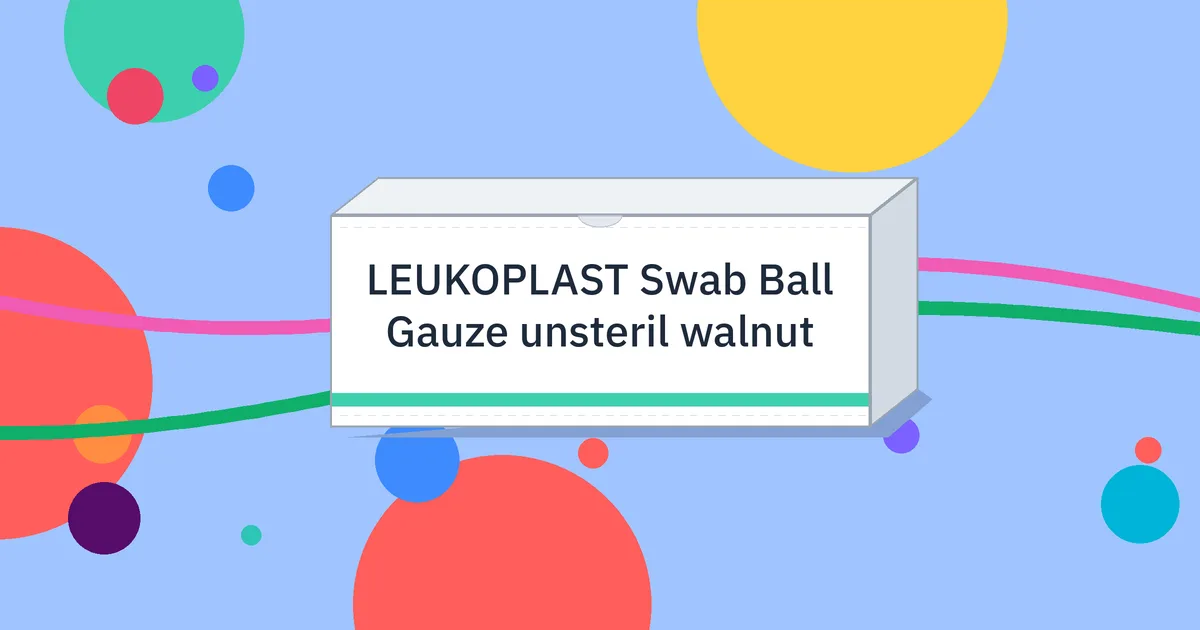 Symbolbild: Packung mit der Aufschrift LEUKOPLAST Swab Ball Gauze unsteril walnut (PZN 17208265) – Verfügbarkeit und Bezug in Apotheken in Frankfurt am Main