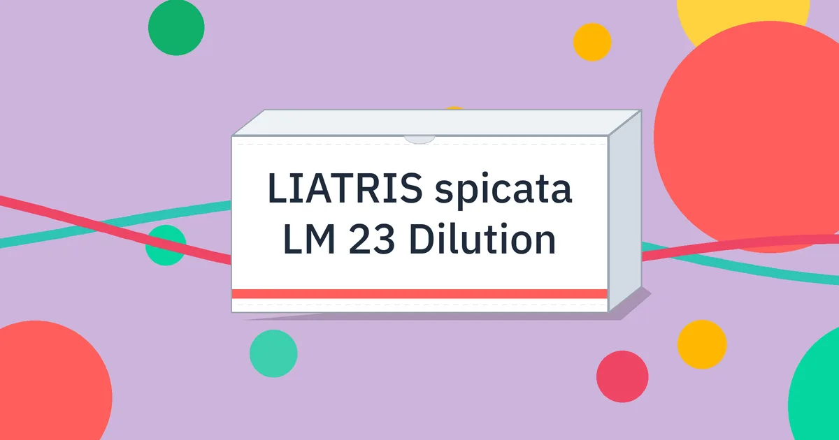 Symbolbild: Packung mit der Aufschrift LIATRIS spicata LM 23 Dilution (PZN 13528837) – Verfügbarkeit und Bezug in Apotheken in Frankfurt am Main