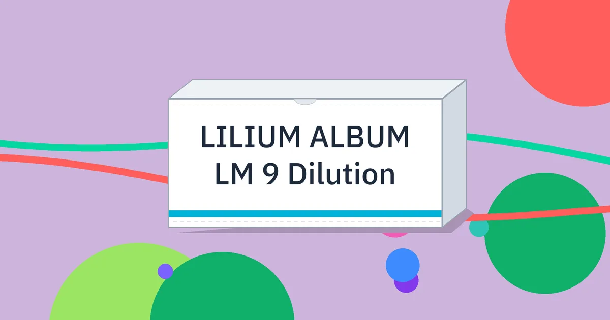 Symbolbild: Packung mit der Aufschrift LILIUM ALBUM LM 9 Dilution (PZN 12930603) – Verfügbarkeit und Bezug in Apotheken in Frankfurt am Main
