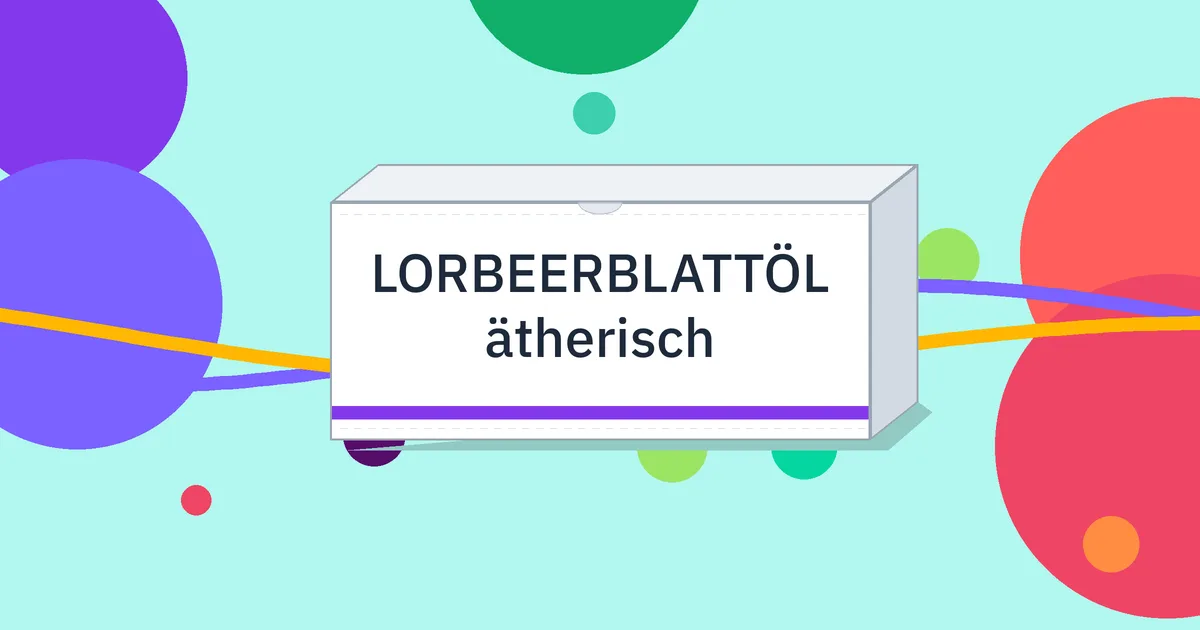 Symbolbild: Packung mit der Aufschrift LORBEERBLATTÖL ätherisch (PZN 15295001) – Verfügbarkeit und Bezug in Apotheken in Frankfurt am Main