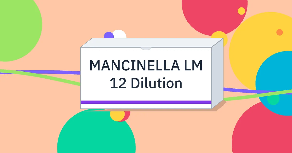 Symbolbild: Packung mit der Aufschrift MANCINELLA LM 12 Dilution (PZN 13540809) – Verfügbarkeit und Bezug in Apotheken in Frankfurt am Main