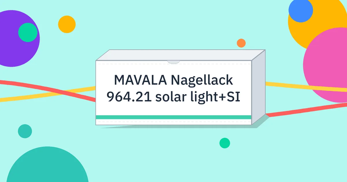 Symbolbild: Packung mit der Aufschrift MAVALA Nagellack 964.21 solar light+SI (PZN 17969685) – Verfügbarkeit und Bezug in Apotheken in Frankfurt am Main