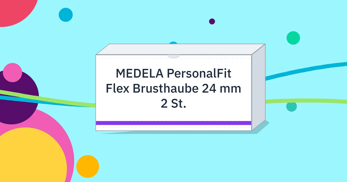 Symbolbild: Packung mit der Aufschrift MEDELA PersonalFit Flex Brusthaube 24 mm 2 St. (PZN 17550006) – Verfügbarkeit und Bezug in Apotheken in Frankfurt am Main