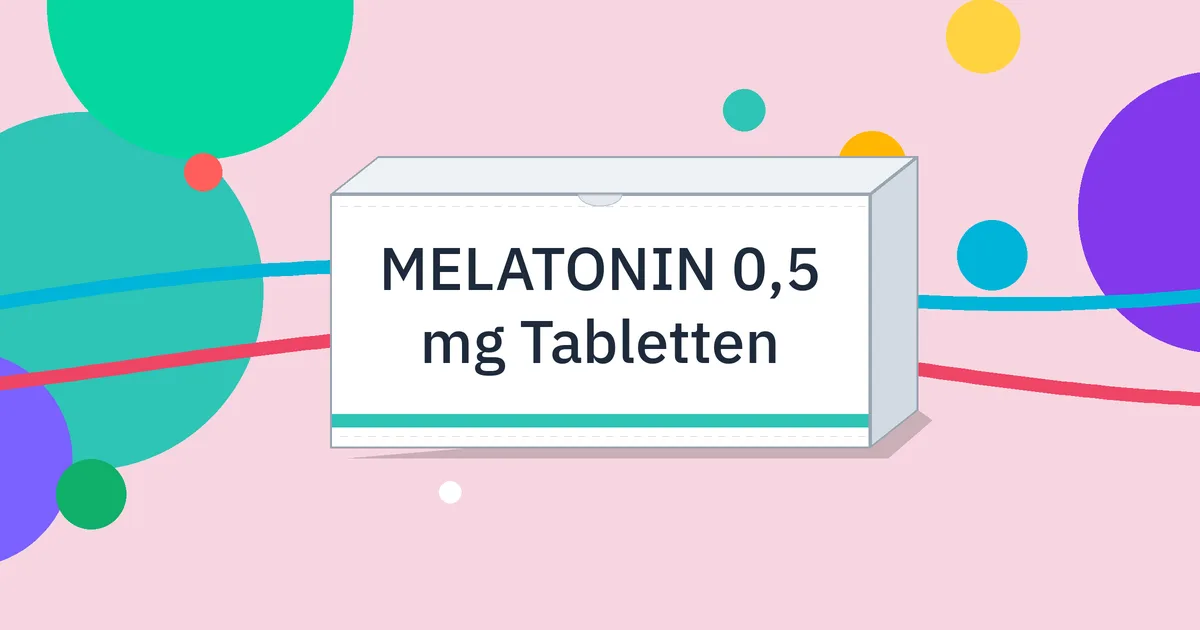 Symbolbild: Packung mit der Aufschrift MELATONIN 0,5 mg Tabletten (PZN 19645610) – Verfügbarkeit und Bezug in Apotheken in Frankfurt am Main