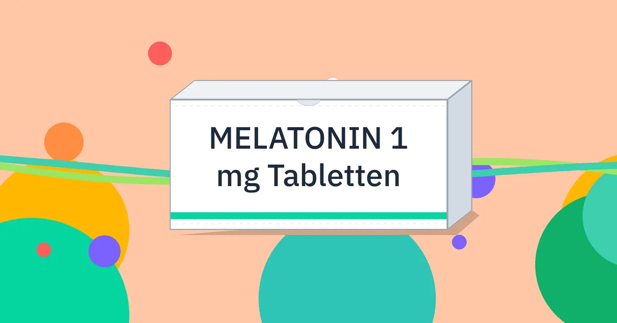 Symbolbild: Packung mit der Aufschrift MELATONIN 1 mg Tabletten (PZN 18448913) – Verfügbarkeit und Bezug in Apotheken in Frankfurt am Main