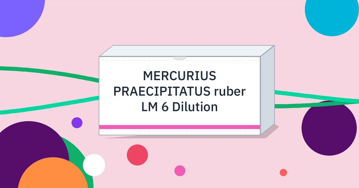 Symbolbild: Packung mit der Aufschrift MERCURIUS PRAECIPITATUS ruber LM 6 Dilution (PZN 12953076) – Verfügbarkeit und Bezug in Apotheken in Frankfurt am Main