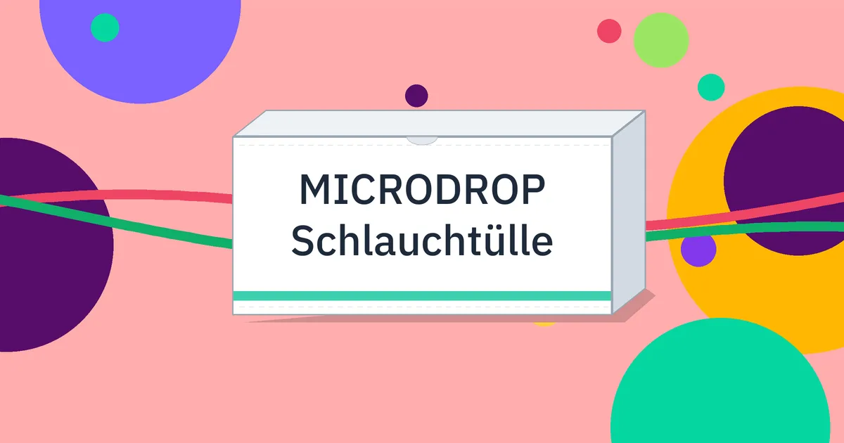 Symbolbild: Packung mit der Aufschrift MICRODROP Schlauchtülle (PZN 03435974) – Verfügbarkeit und Bezug in Apotheken in Frankfurt am Main