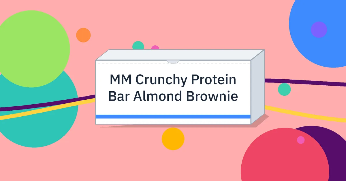 Symbolbild: Packung mit der Aufschrift MM Crunchy Protein Bar Almond Brownie (PZN 17395244) – Verfügbarkeit und Bezug in Apotheken in Frankfurt am Main