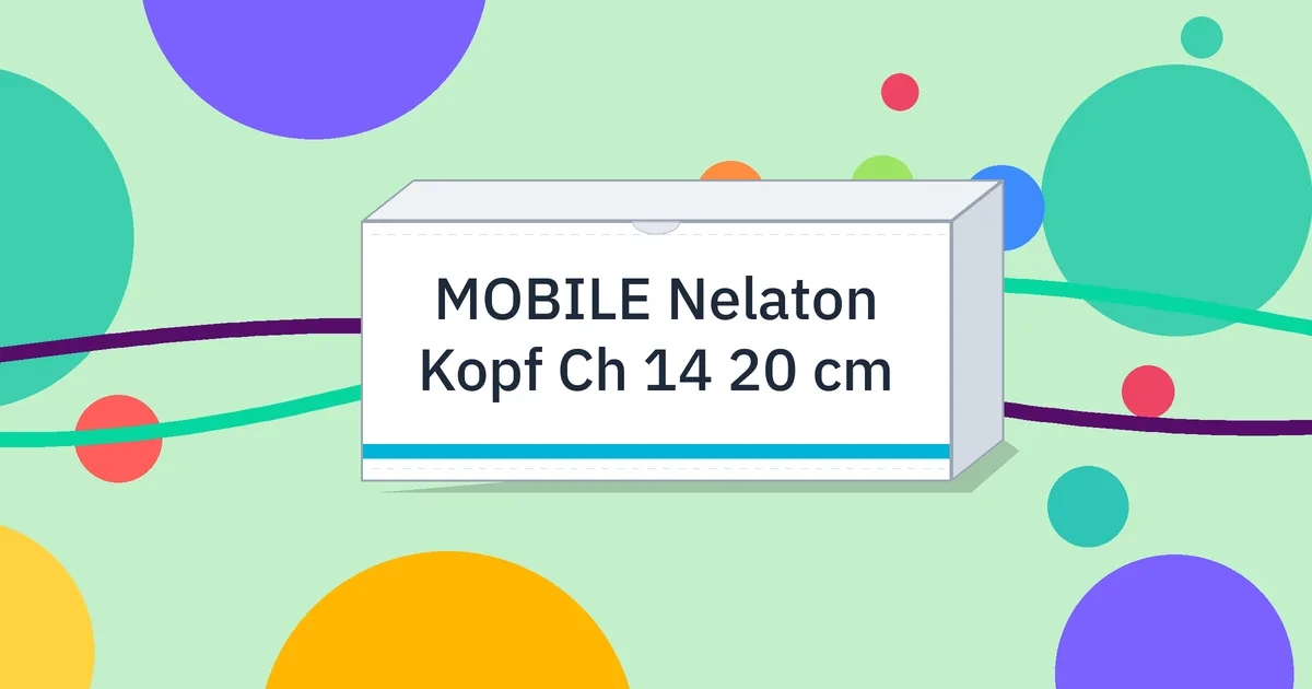 Symbolbild: Packung mit der Aufschrift MOBILE Nelaton Kopf Ch 14 20 cm (PZN 01875887) – Verfügbarkeit und Bezug in Apotheken in Frankfurt am Main