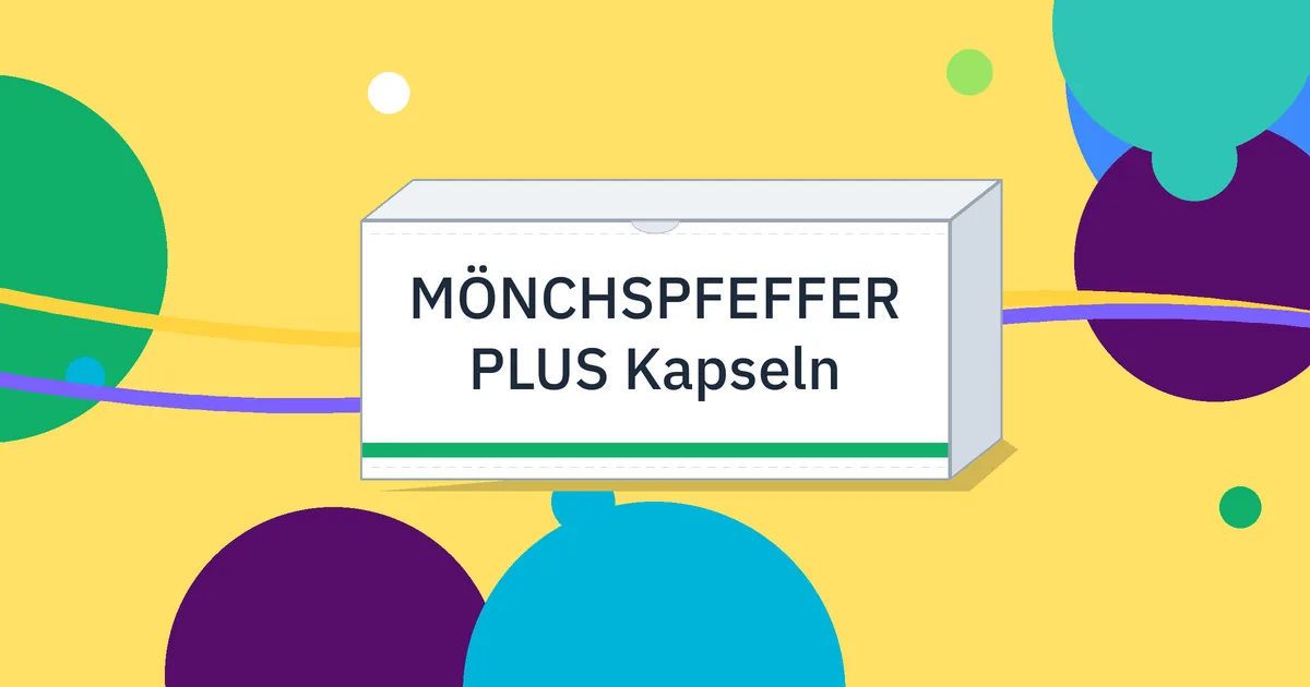 Symbolbild: Packung mit der Aufschrift MÖNCHSPFEFFER PLUS Kapseln (PZN 18399215) – Verfügbarkeit und Bezug in Apotheken in Frankfurt am Main