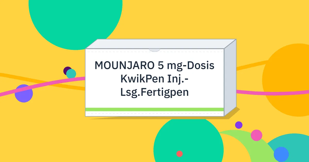 Symbolbild: Packung mit der Aufschrift MOUNJARO 5 mg-Dosis KwikPen Inj.-Lsg.Fertigpen (PZN 20192421) – Verfügbarkeit und Bezug in Apotheken in Frankfurt am Main