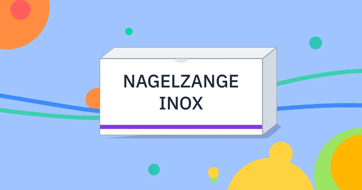Symbolbild: Packung mit der Aufschrift NAGELZANGE INOX (PZN 16501247) – Verfügbarkeit und Bezug in Apotheken in Frankfurt am Main