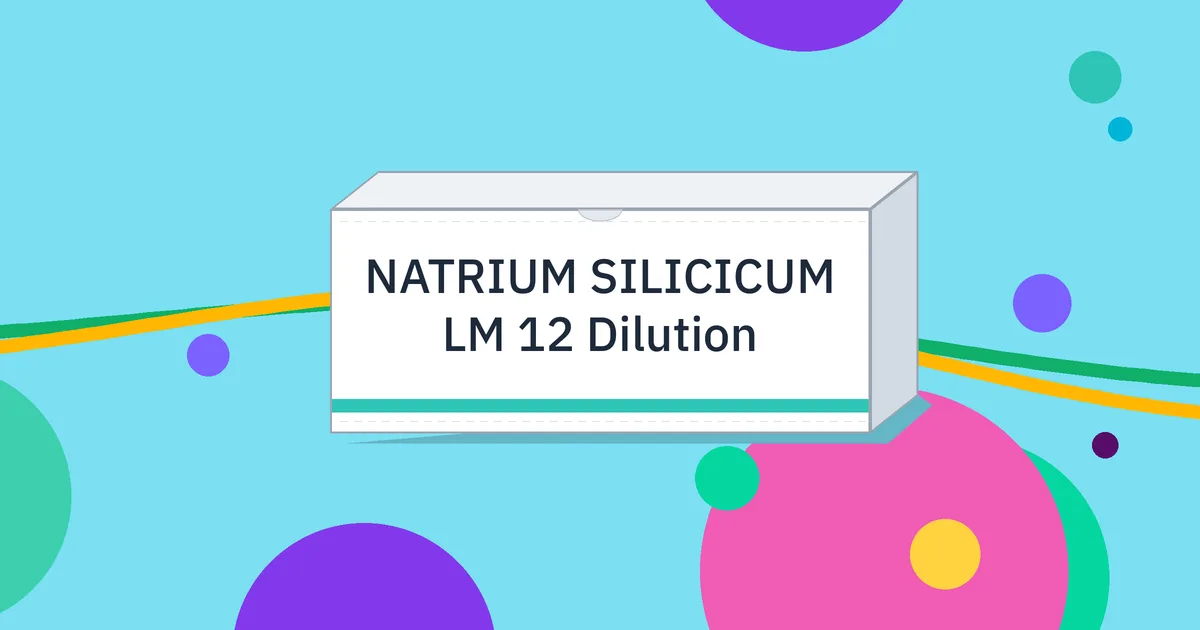 Symbolbild: Packung mit der Aufschrift NATRIUM SILICICUM LM 12 Dilution (PZN 09430216) – Verfügbarkeit und Bezug in Apotheken in Frankfurt am Main