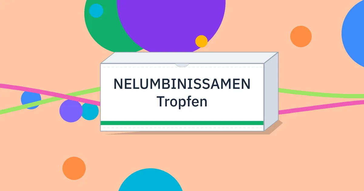 Symbolbild: Packung mit der Aufschrift NELUMBINISSAMEN Tropfen (PZN 12496118) – Verfügbarkeit und Bezug in Apotheken in Frankfurt am Main