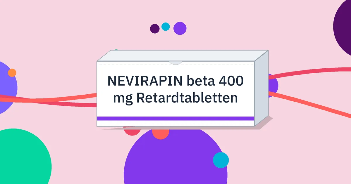 Symbolbild: Packung mit der Aufschrift NEVIRAPIN beta 400 mg Retardtabletten (PZN 12397729) – Verfügbarkeit und Bezug in Apotheken in Frankfurt am Main