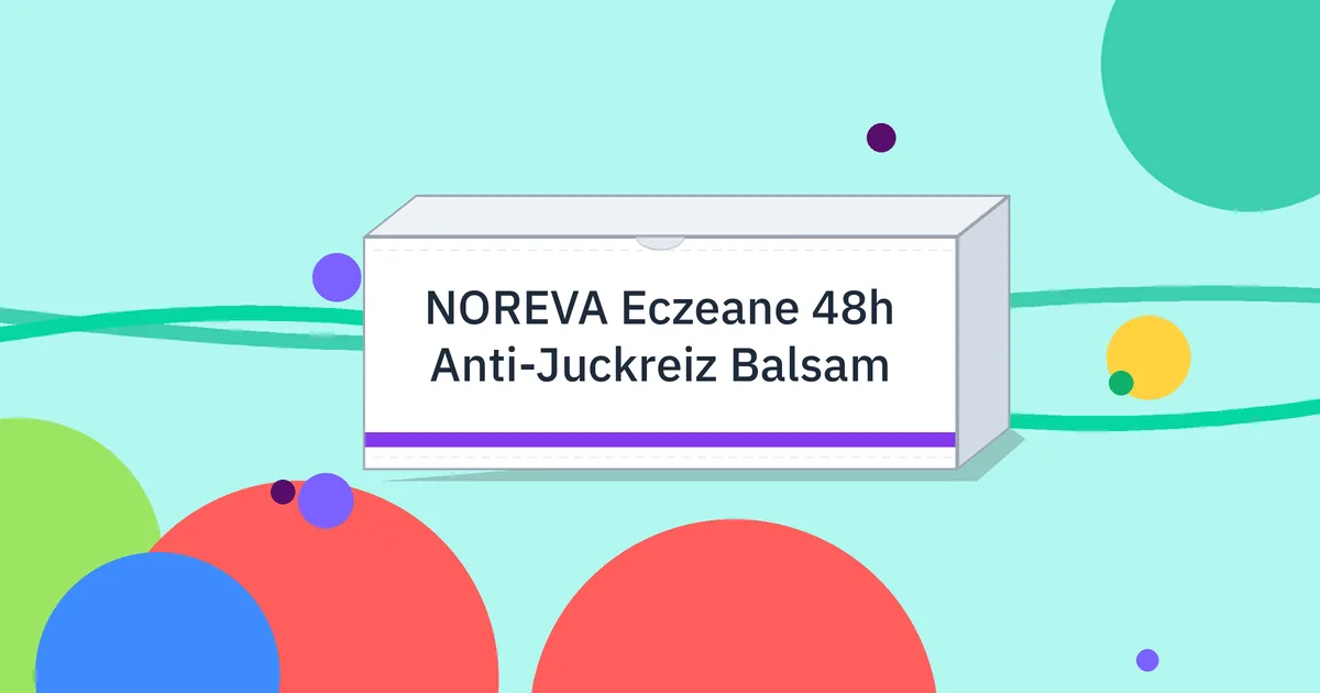 Symbolbild: Packung mit der Aufschrift NOREVA Eczeane 48h Anti-Juckreiz Balsam (PZN 16852308) – Verfügbarkeit und Bezug in Apotheken in Frankfurt am Main