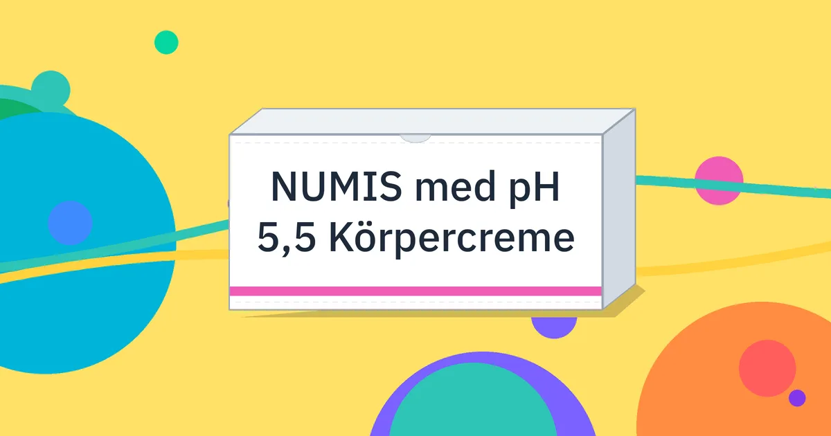 Symbolbild: Packung mit der Aufschrift NUMIS med pH 5,5 Körpercreme (PZN 19349030) – Verfügbarkeit und Bezug in Apotheken in Frankfurt am Main