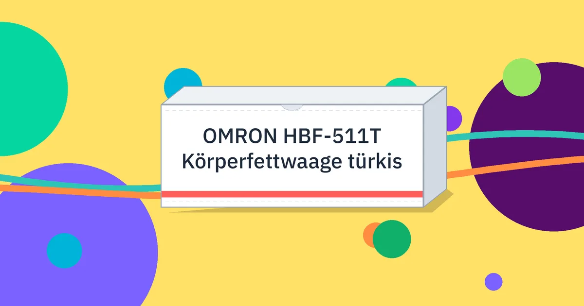 Symbolbild: Packung mit der Aufschrift OMRON HBF-511T Körperfettwaage türkis (PZN 07280480) – Verfügbarkeit und Bezug in Apotheken in Frankfurt am Main