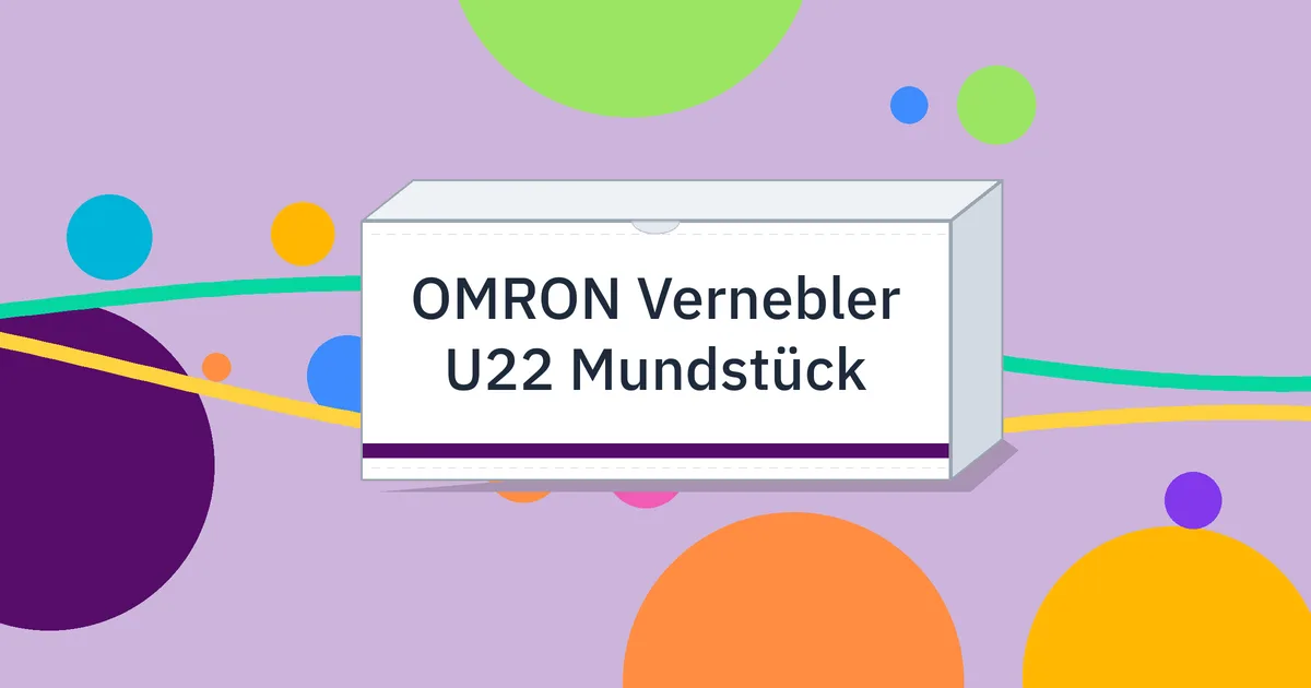 Symbolbild: Packung mit der Aufschrift OMRON Vernebler U22 Mundstück (PZN 01004371) – Verfügbarkeit und Bezug in Apotheken in Frankfurt am Main