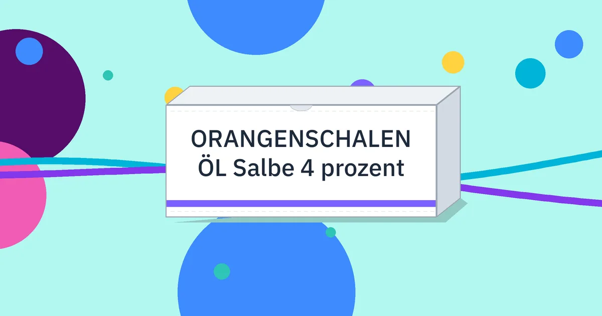 Symbolbild: Packung mit der Aufschrift ORANGENSCHALEN ÖL Salbe 4 prozent (PZN 18901152) – Verfügbarkeit und Bezug in Apotheken in Frankfurt am Main